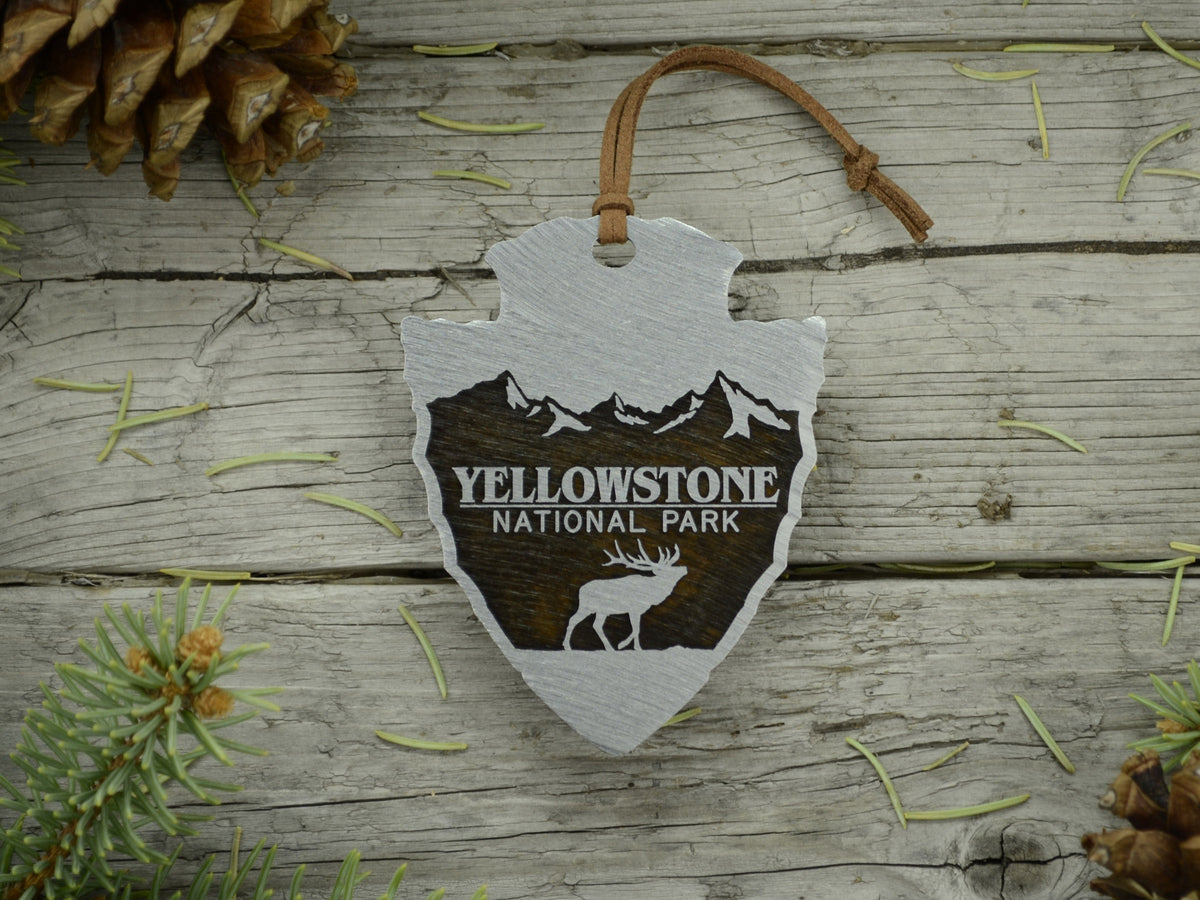 Yellowstone Arrowhead Ornament | Blue Moose Metals